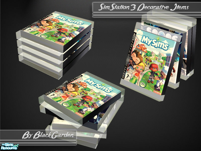 The Sims Resource | SS3 Decorative Game Cases - MySims