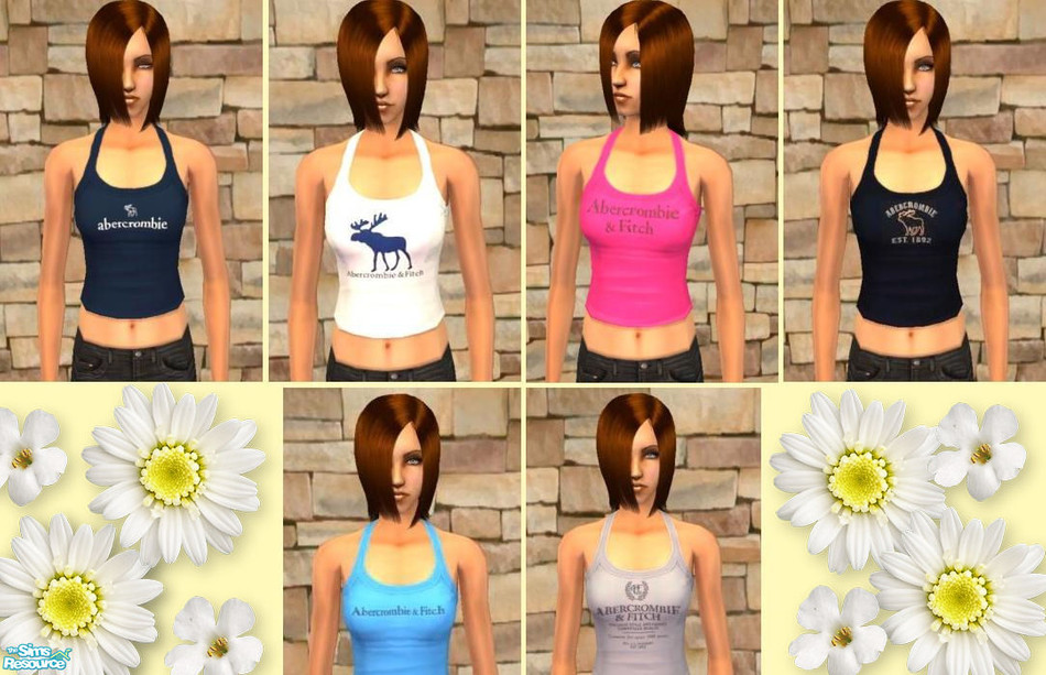 The Sims Resource - Abercrombie Tank Set
