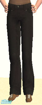 The Sims Resource - Trapping pantscollection - Black