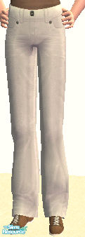 The Sims Resource | Trapping pantscollection - White
