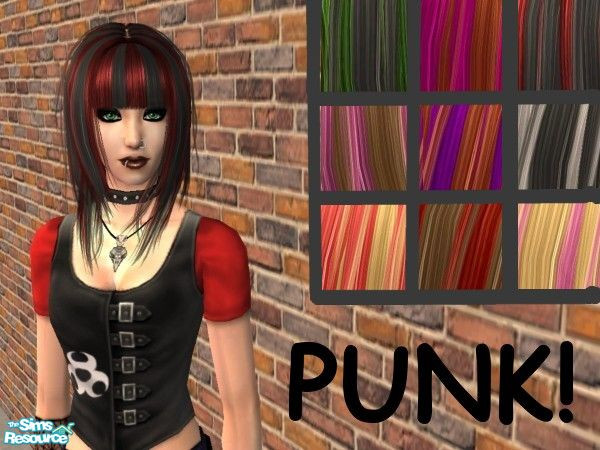 The Sims Resource | PUNK! Hair Collection
