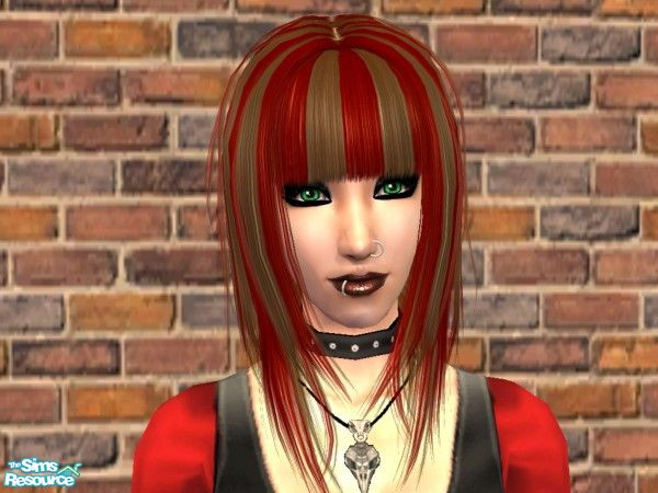 The Sims Resource | PUNK! Hair Collection - Bf89a5e6 Punk-06