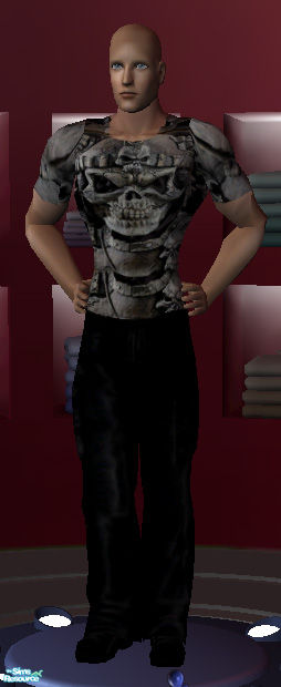 The Sims Resource | Dark Outfit for Bodybuilder