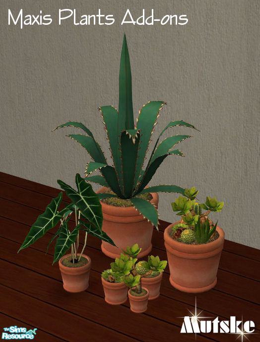 The Sims Resource | Maxis Plants Add-ons - Pot Terracotta