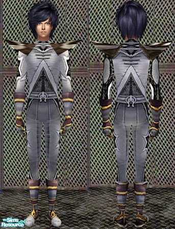 The Sims Resource | Futuristic - Armor Set - White