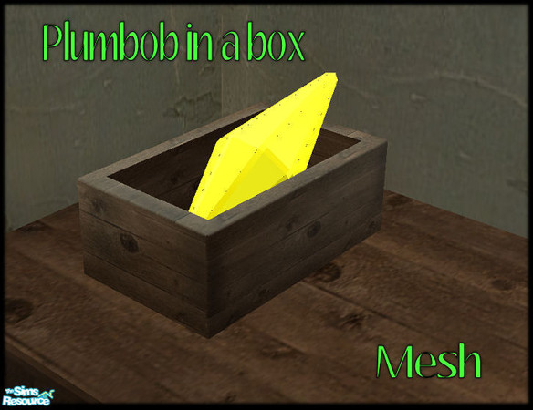 The Sims Resource - Plumbob in a wooden box