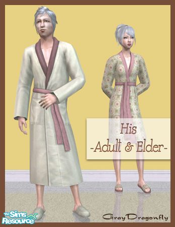 The Sims Resource - His - K&B Robes in Pink Victorian