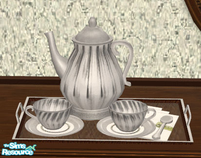 The Sims Resource - Easter Tea Room Teaset