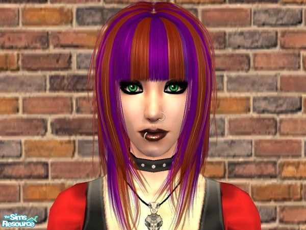 The Sims Resource - PUNK! Hair Collection - 272f4e44 Punk-08