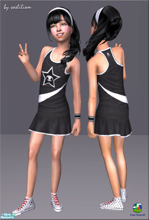 The Sims Resource | Sportswears ~ for the Free Time EP (GirlSet1) - Black