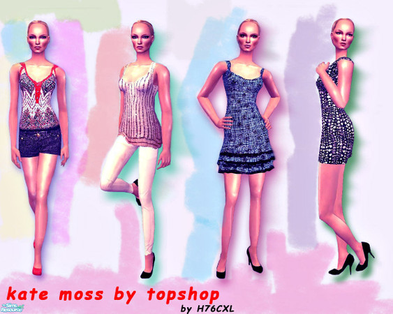 The Sims Resource | Kate Moss by TOPshop