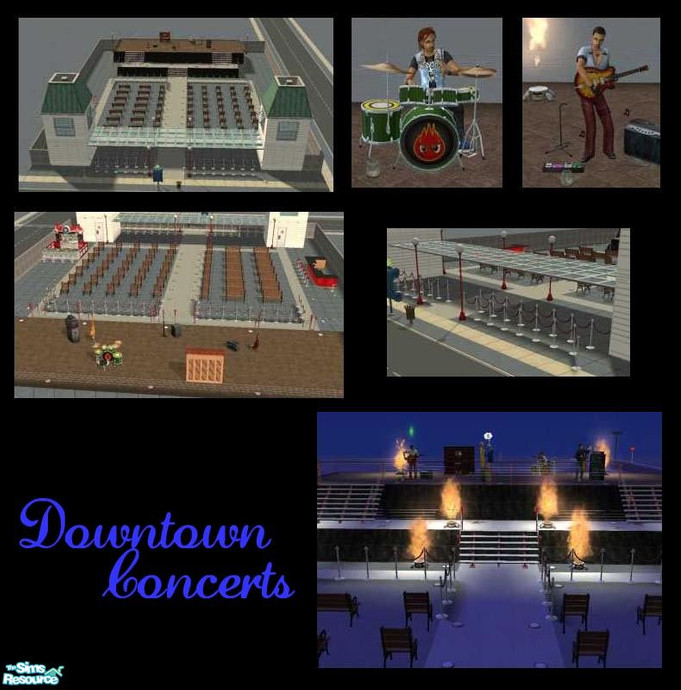 The Sims Resource | The Downtown Concerts