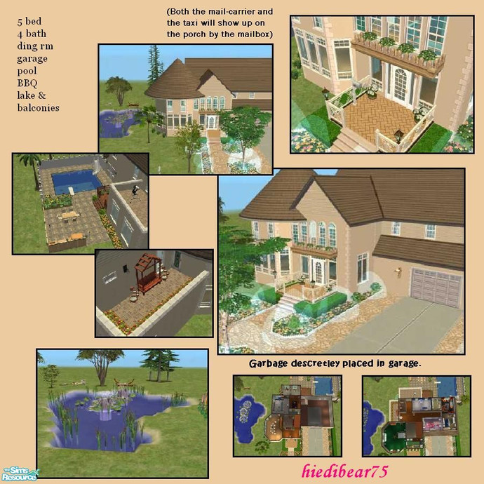 The Sims Resource - HB75 Maxis Manor 5bd 4bth