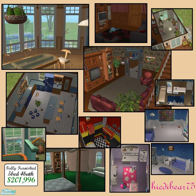 The Sims Resource - HB75 Maxis Manor 5bd 4bth