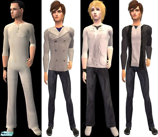 The Sims Resource | Twilight Wardrobe | Men\'s Collection