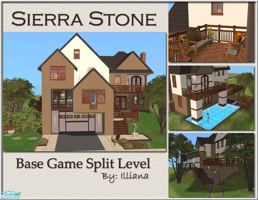 The Sims Resource - Sierra Stone - 3 Bed Split-Level