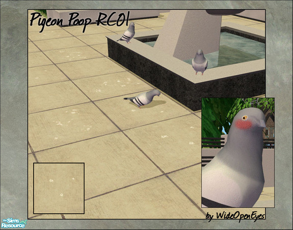 The Sims Resource | Pigeon Poop Rc01