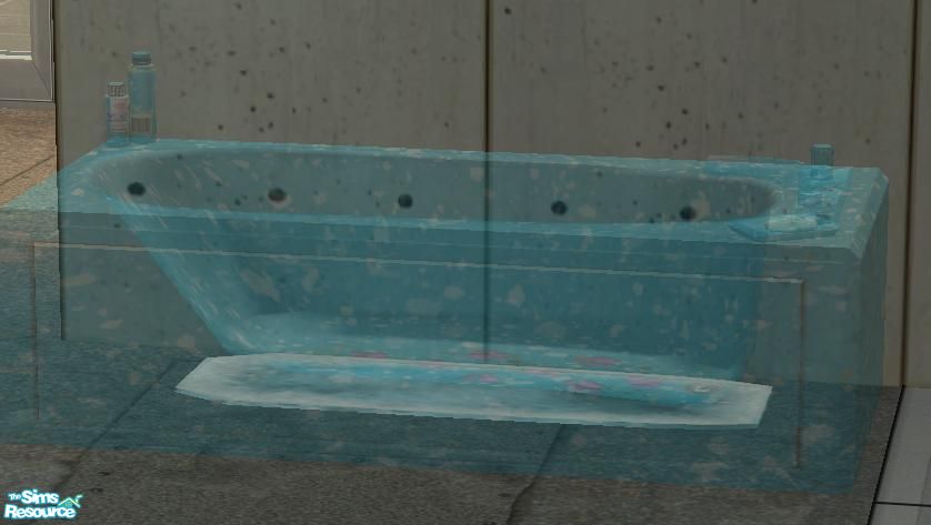 The Sims Resource | blue glass tub