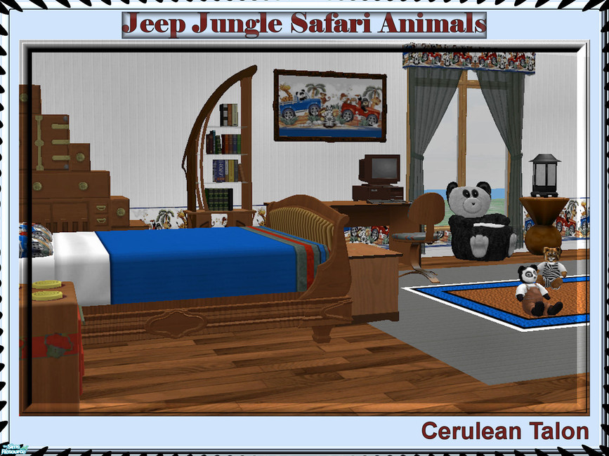 The Sims Resource - Jeep Jungle Safari Animals