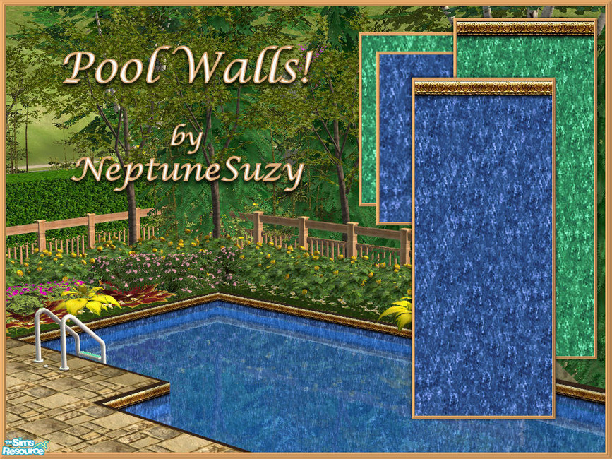 The Sims Resource - NSC Wall Set 15 - Pool Walls