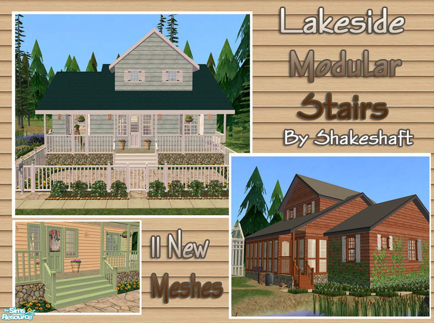 The Sims Resource - Lakeside Modular Stairs
