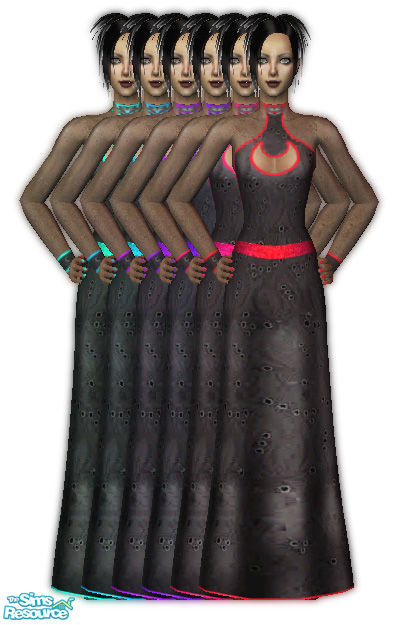 The Sims Resource - Goth Dress - Collection