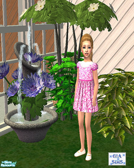 The Sims Resource - Pink summer dress