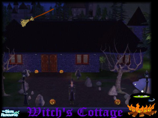 The Sims Resource | Halloween Series Part 3 - Witch\'s Cottage