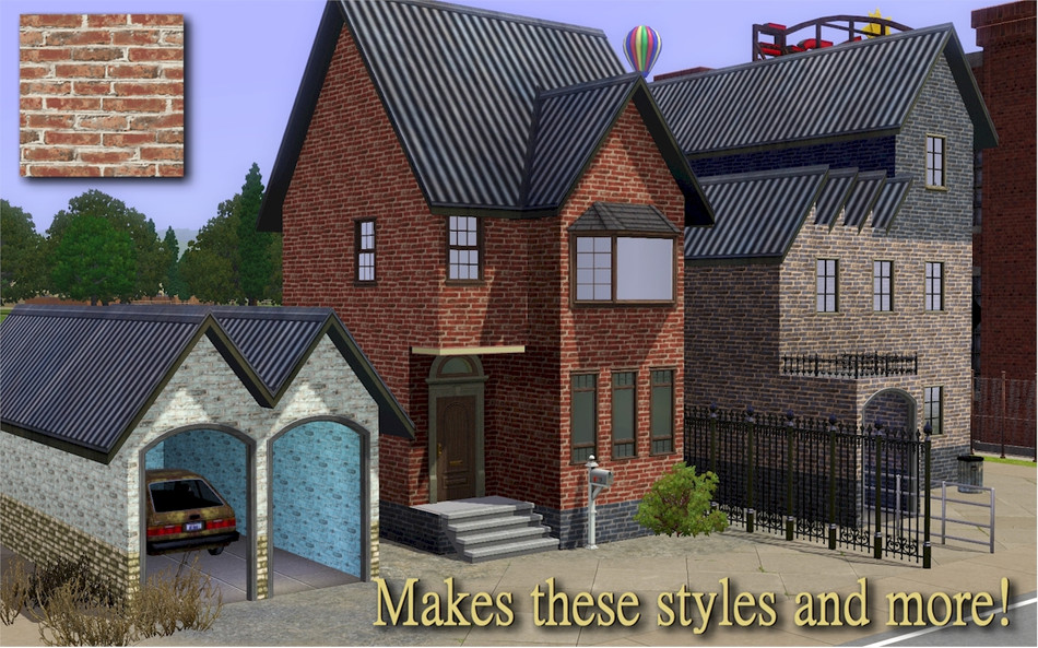The Sims Resource - Cyclonesue's Weathered Brick