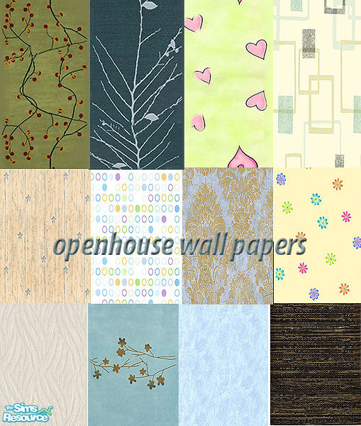 The Sims Resource | openhouse Varied WallPaper