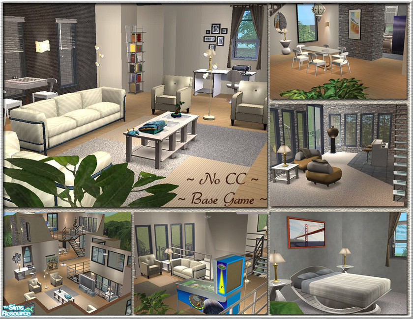 The Sims Resource - Brielle - 3 Bed Contemporary Split-Level
