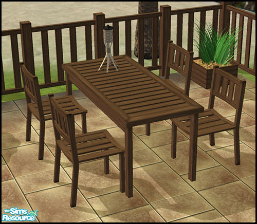 The Sims Resource - Rhory Patio Set - Fabric Recolors - Invisible