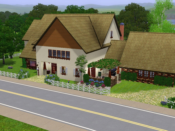 The Sims Resource | European Cottage in Green