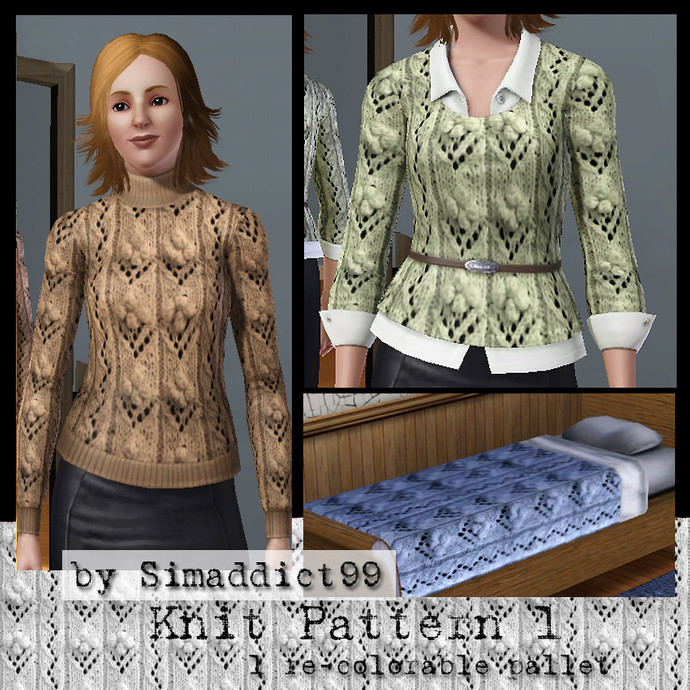 The Sims Resource - Knit Pattern 1