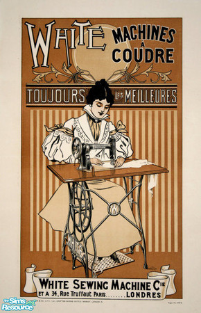 The Sims Resource - Laura Simly Authentic Vintage Poster - Advertising ...