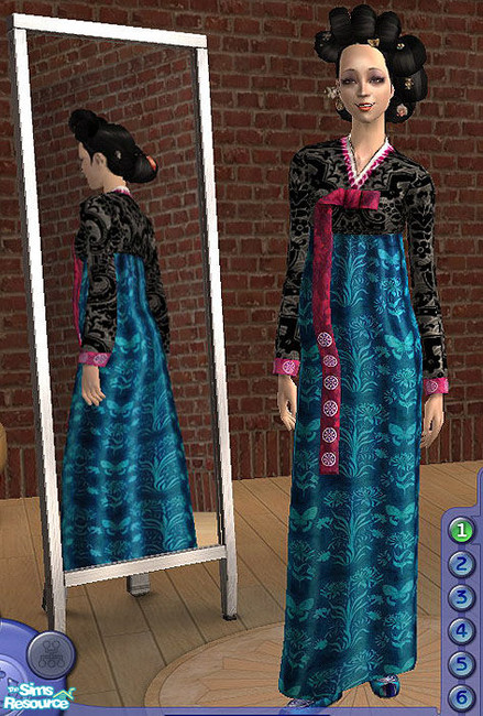 The Sims Resource - Korean Hanbok Set - Blubla