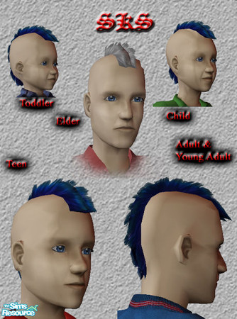 The Sims Resource - SKS_Short_Shaved_Hawk-Blue