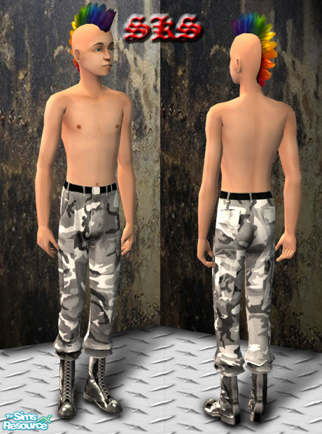 The Sims Resource - TMB_SKS_Cuffed_Camo-Snow