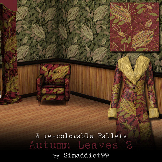 The Sims Resource - Scattered Autumn Leaves 2