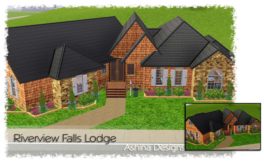 The Sims Resource | Riverview Falls Lodge