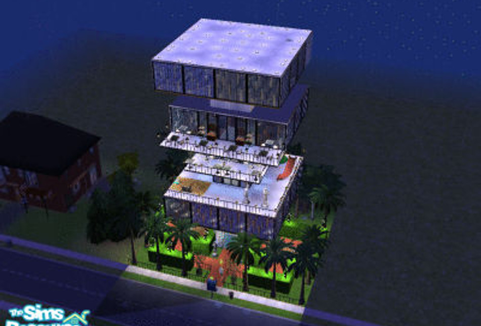 The Sims Resource - Future Modern Mini Tall Mall