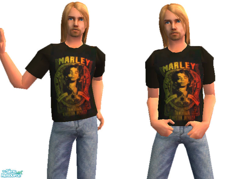 The Sims Resource | Hot Topic: Bob Marley Shirt