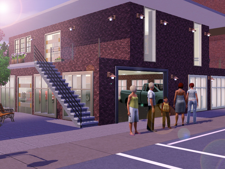 The Sims Resource - Library and Office - By Luckyoyo.