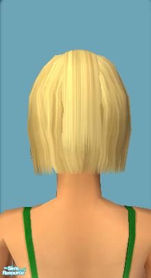 The Sims Resource | Blonde Bob Cut
