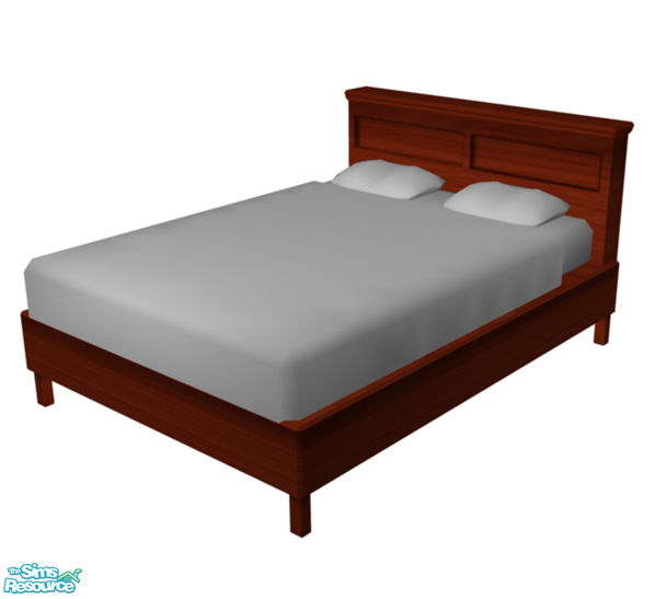 The Sims Resource - South Shore Bedroom - Cherry - Bed