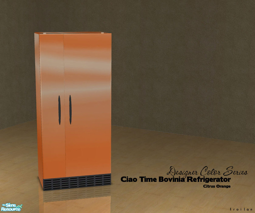 The Sims Resource | Designer Color Series - Ciao Time Fridge - Citrus ...