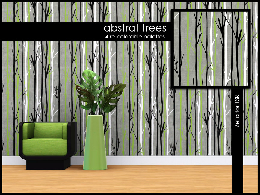 The Sims Resource - Abstract Trees By Zelia