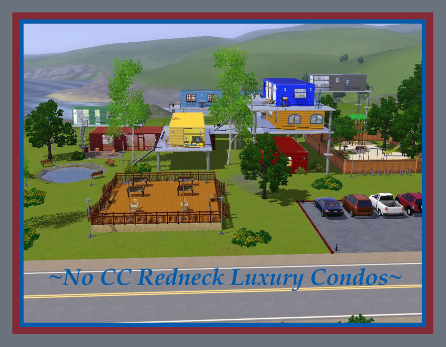The Sims Resource | No CC Redneck Luxury Condos