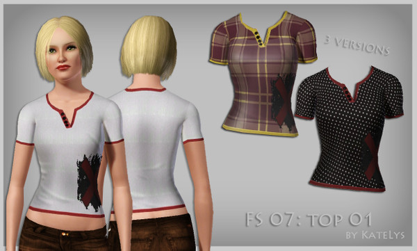 The Sims Resource - Fashion set 07 - female top 01