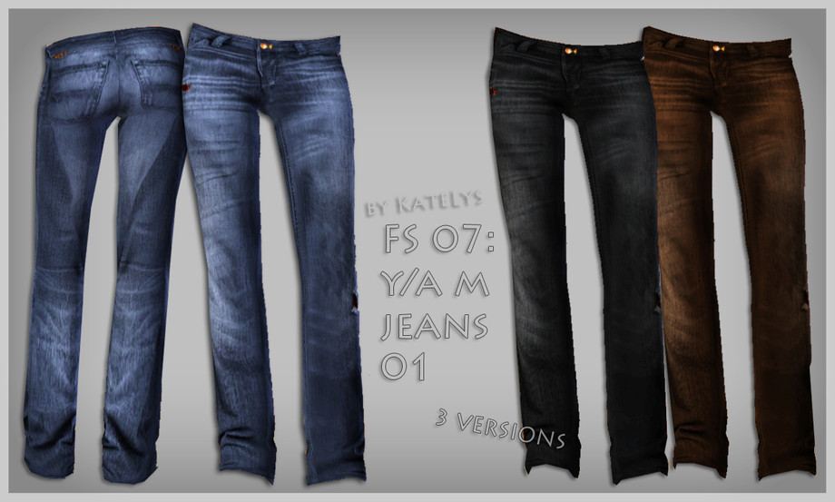 The Sims Resource | Fashion set 07 - female jeans 01